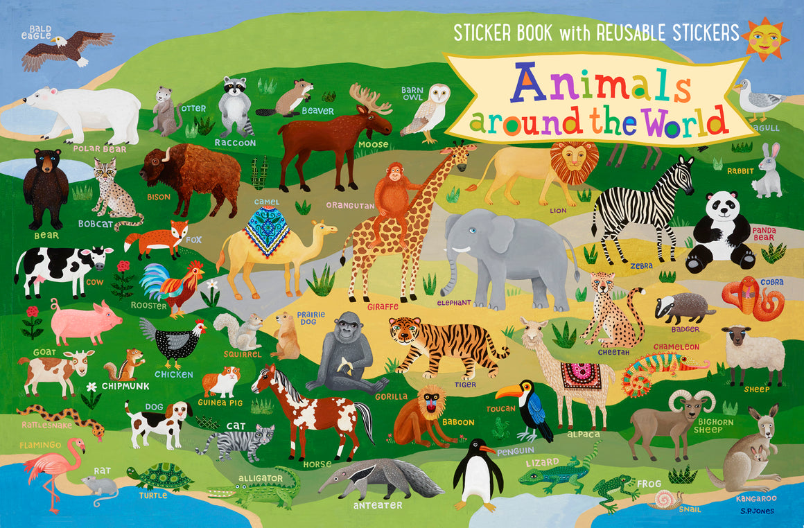 Animals Around the World Kid's Sticker Book – Waypoint Geographic