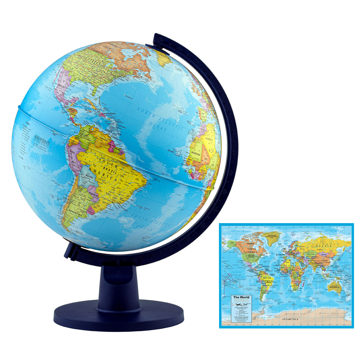 Scout+ Globe w/Map – Waypoint Geographic