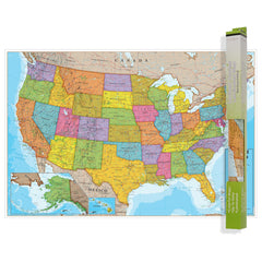 Waypoint Geographic Blue Ocean USA Wall Map > Waypoint Geographic